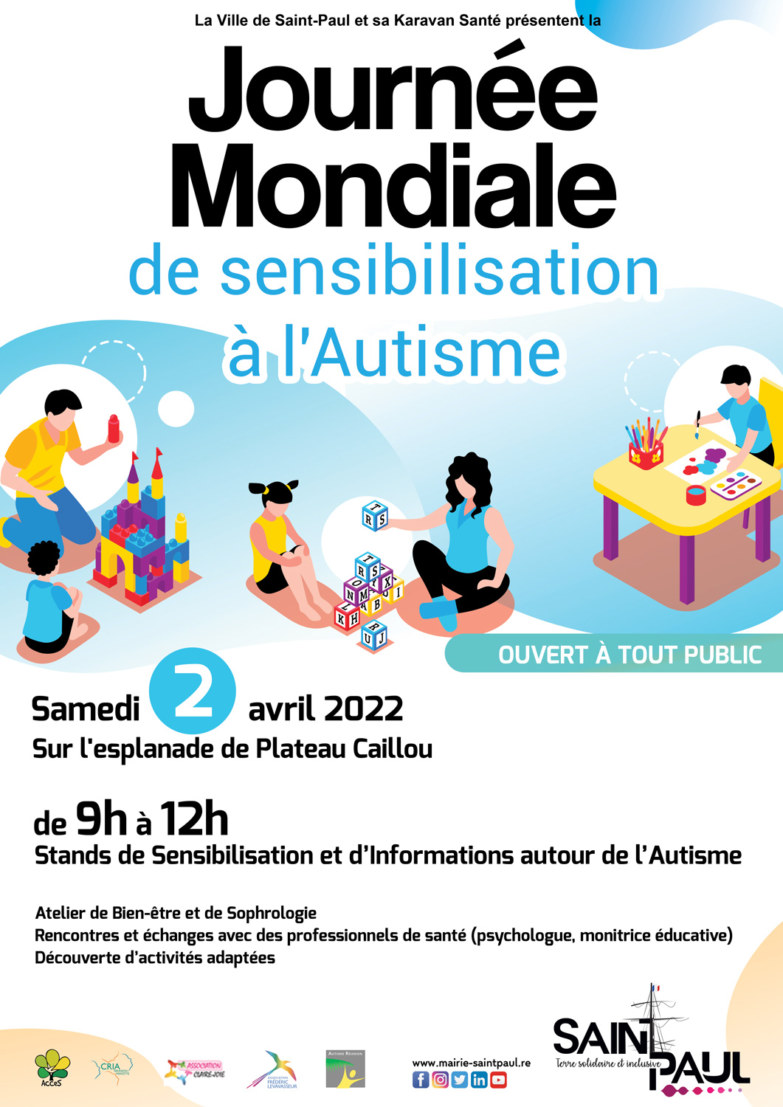 La Journée Mondiale De Sensibilisation à Lautisme Ville De Saint Paul