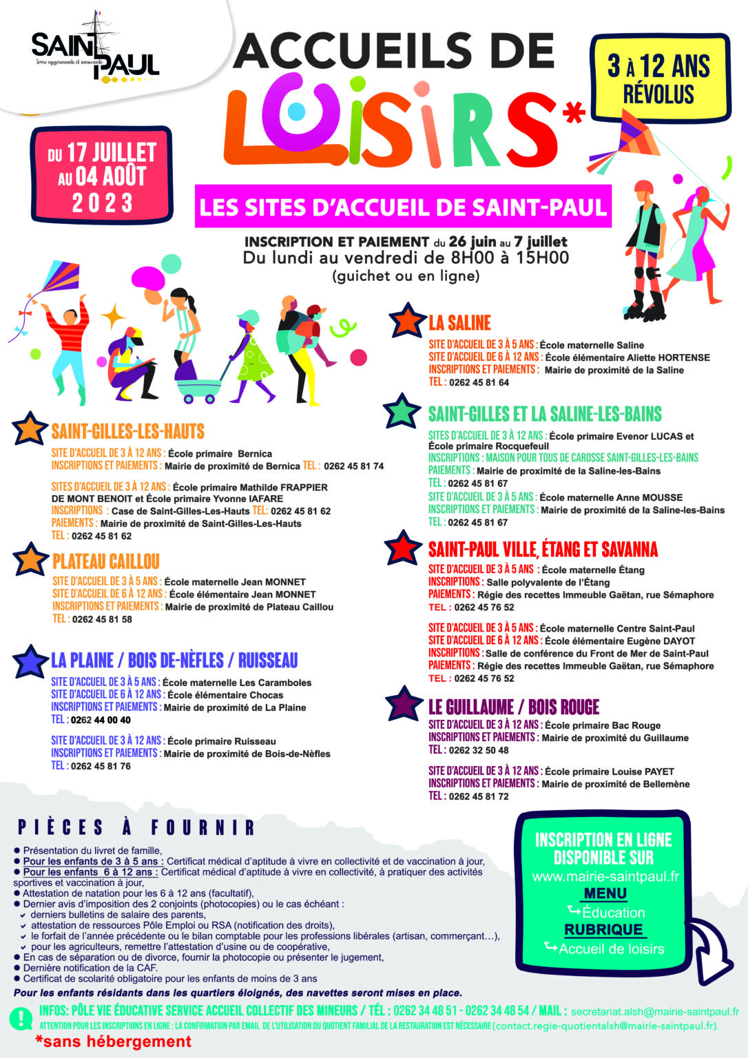 Accueil de loisirs - Ville de Saint-Paul