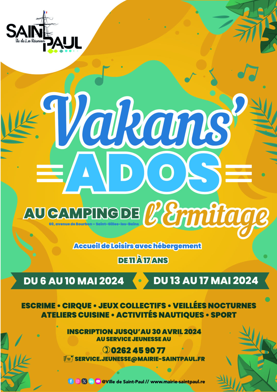 Vakans Ados - Ville de Saint-Paul