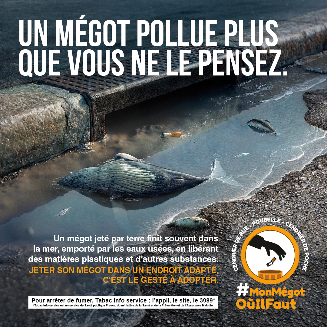 Un mégot pollue plus que vous ne le pensez - Convention Alcome - Ville ...
