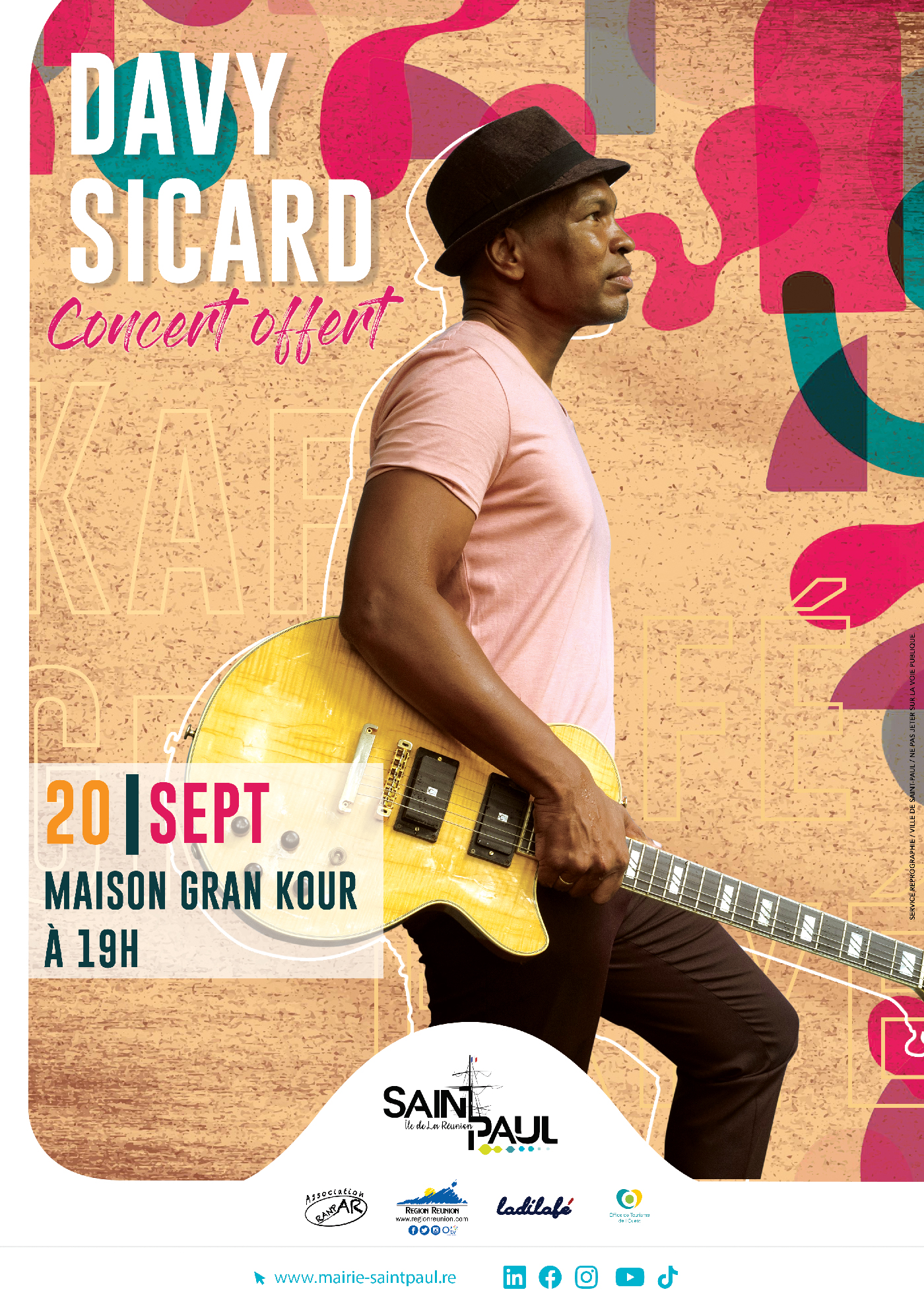 Concert Tshak Tshak - Davy Sicard - Ville de Saint-Paul